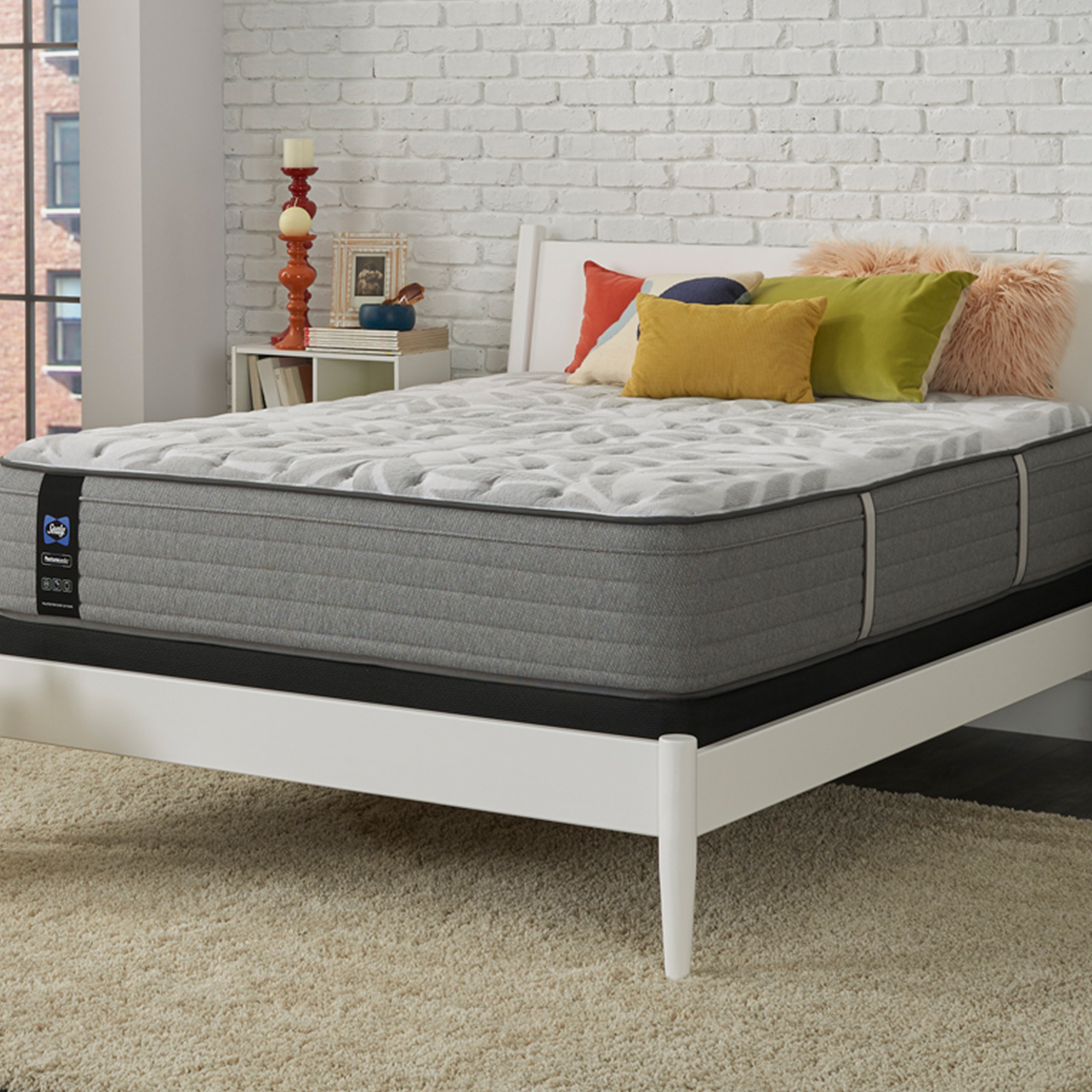 Sealy Silver Pine Firm Faux Euro Top Queen Mattress - Gil's Furniture ...