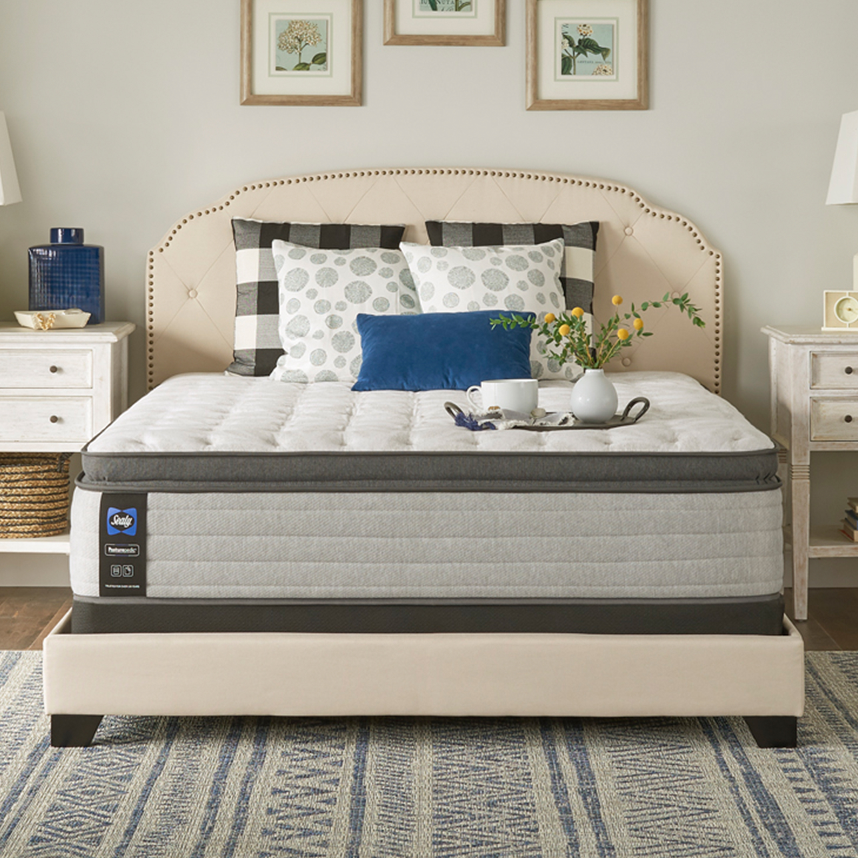 Sealy Garner II Soft Euro Pillow Top Twin Mattress - Gil's Furniture ...
