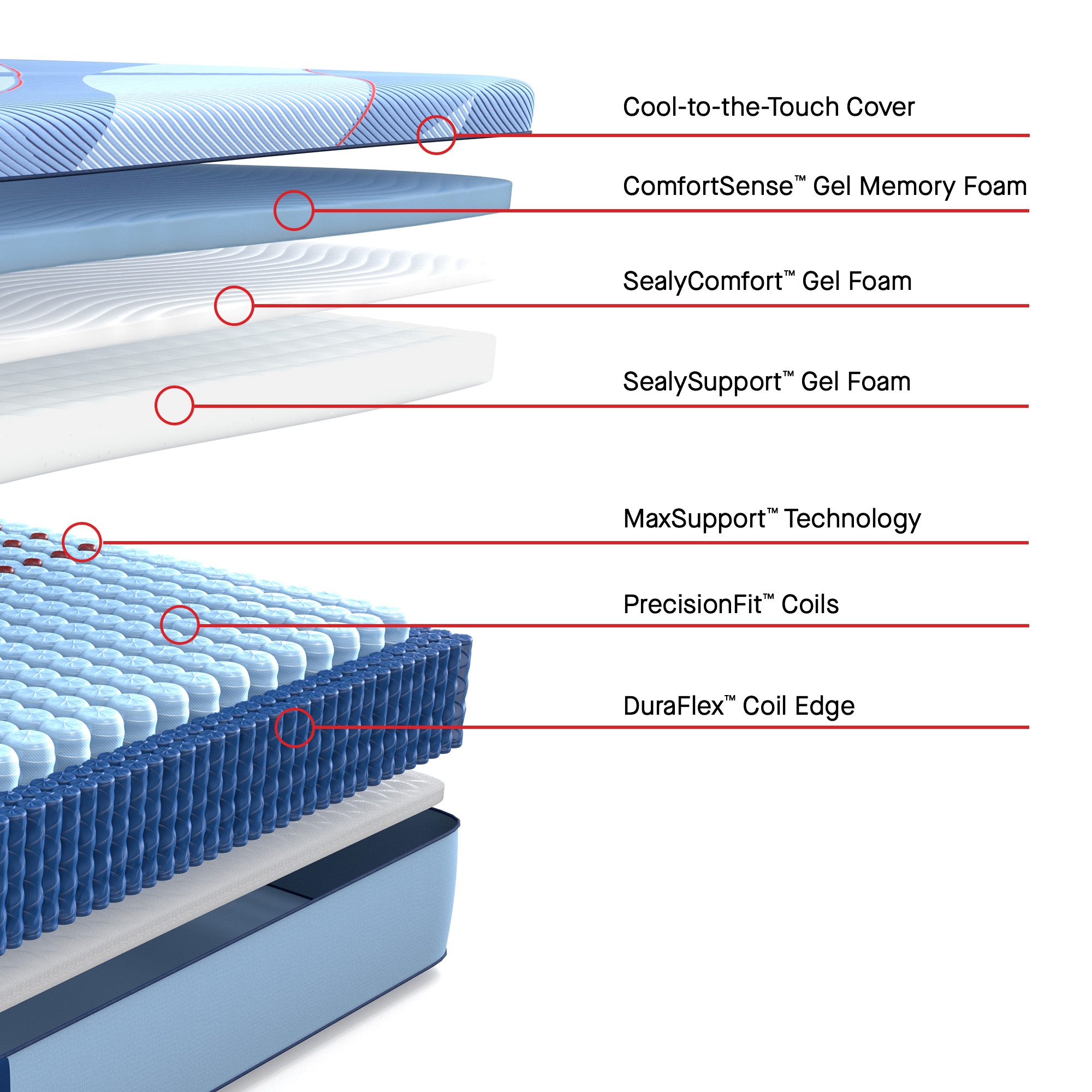 Sealy Sonterra Firm Split Cal King Mattress - Gil's Furniture & Sleep ...