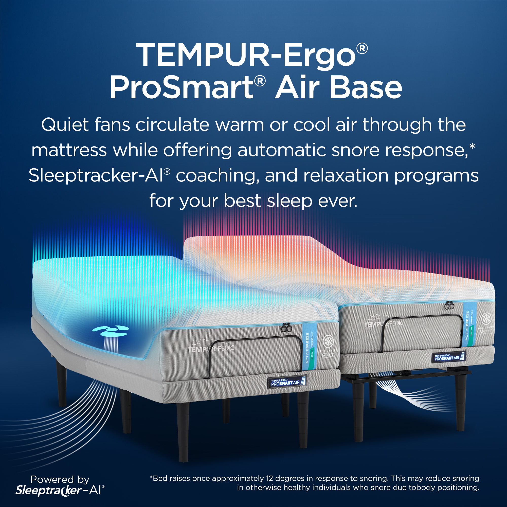 Tempur-Pedic TEMPUR-Ergo® ProSmart® Air Base Twin XL Adjustable Base ...